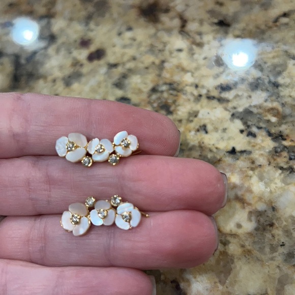 kate spade | Jewelry | Kate Spade New York Flower Studded Ear Pins ...